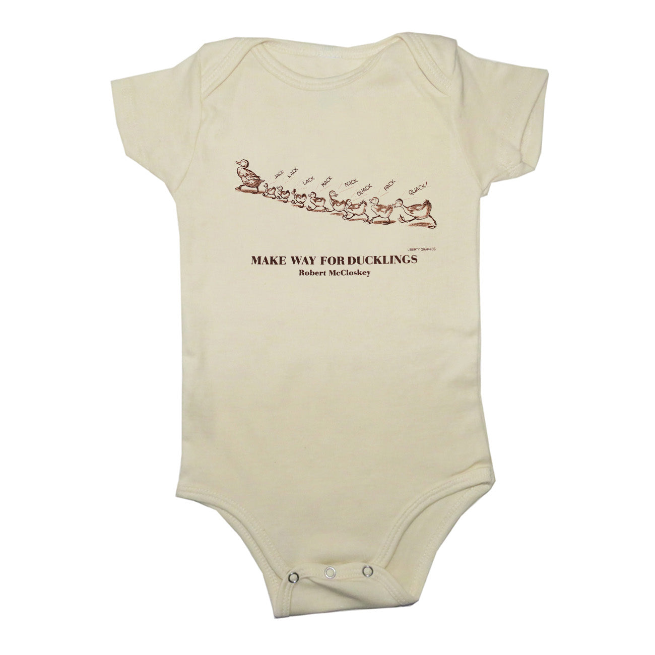 Make Way For Ducklings - Quack! Organic Infant Natural One-piece ...