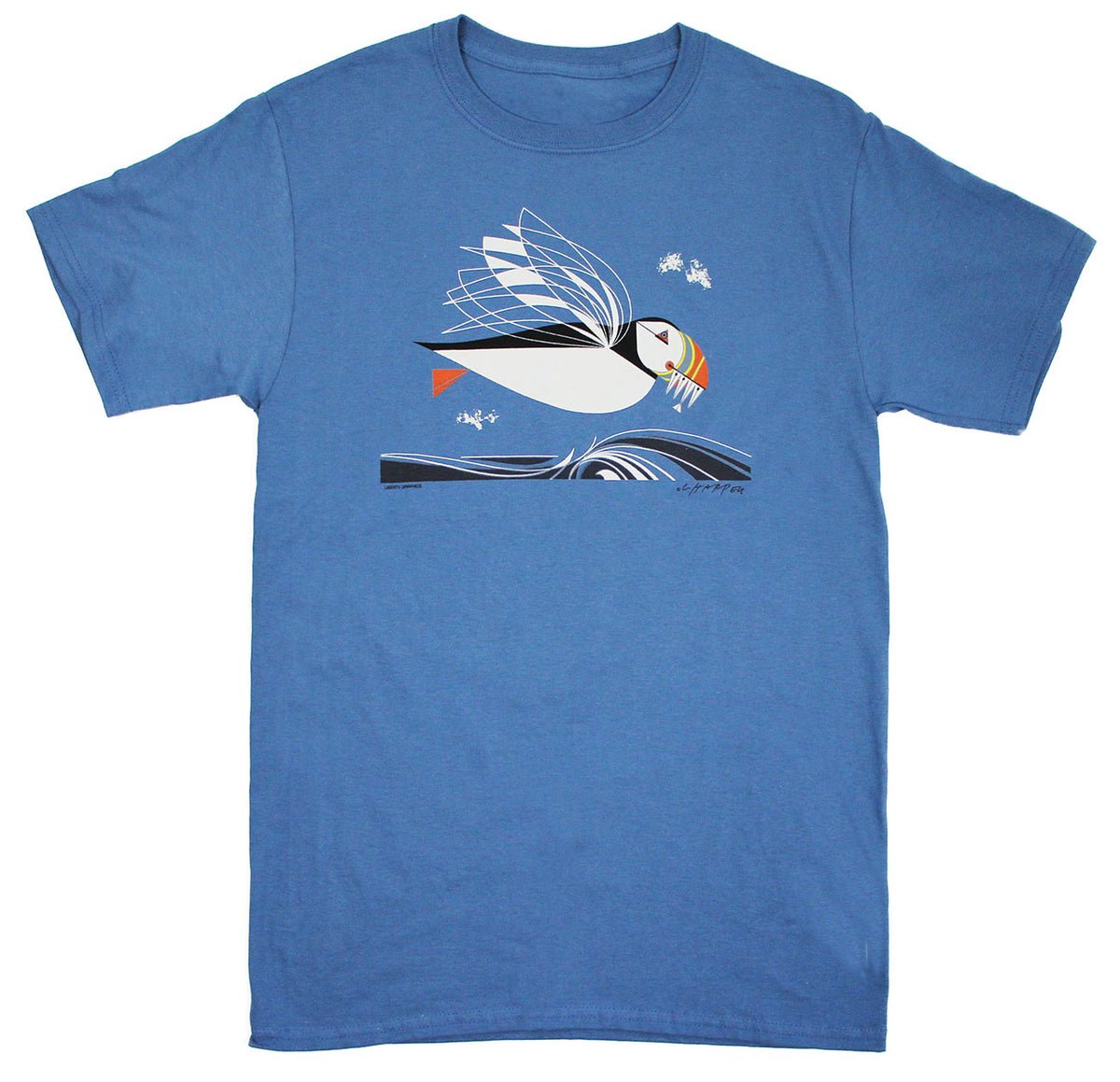The Name Is Puffin Adult Denim T-shirt – Liberty Graphics
